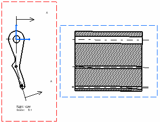 Creating an Aligned Section View / Cut